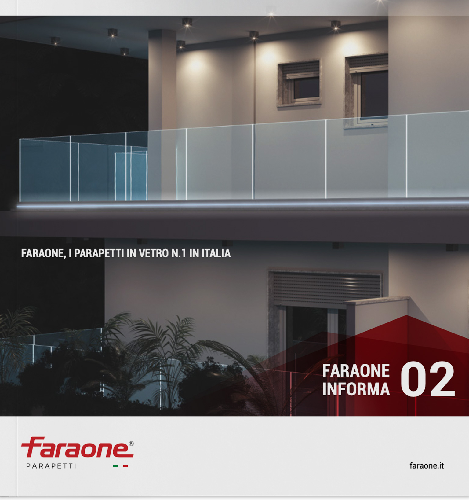 I parapetti in vetro per balconi e terrazze eleganti e illuminati ...